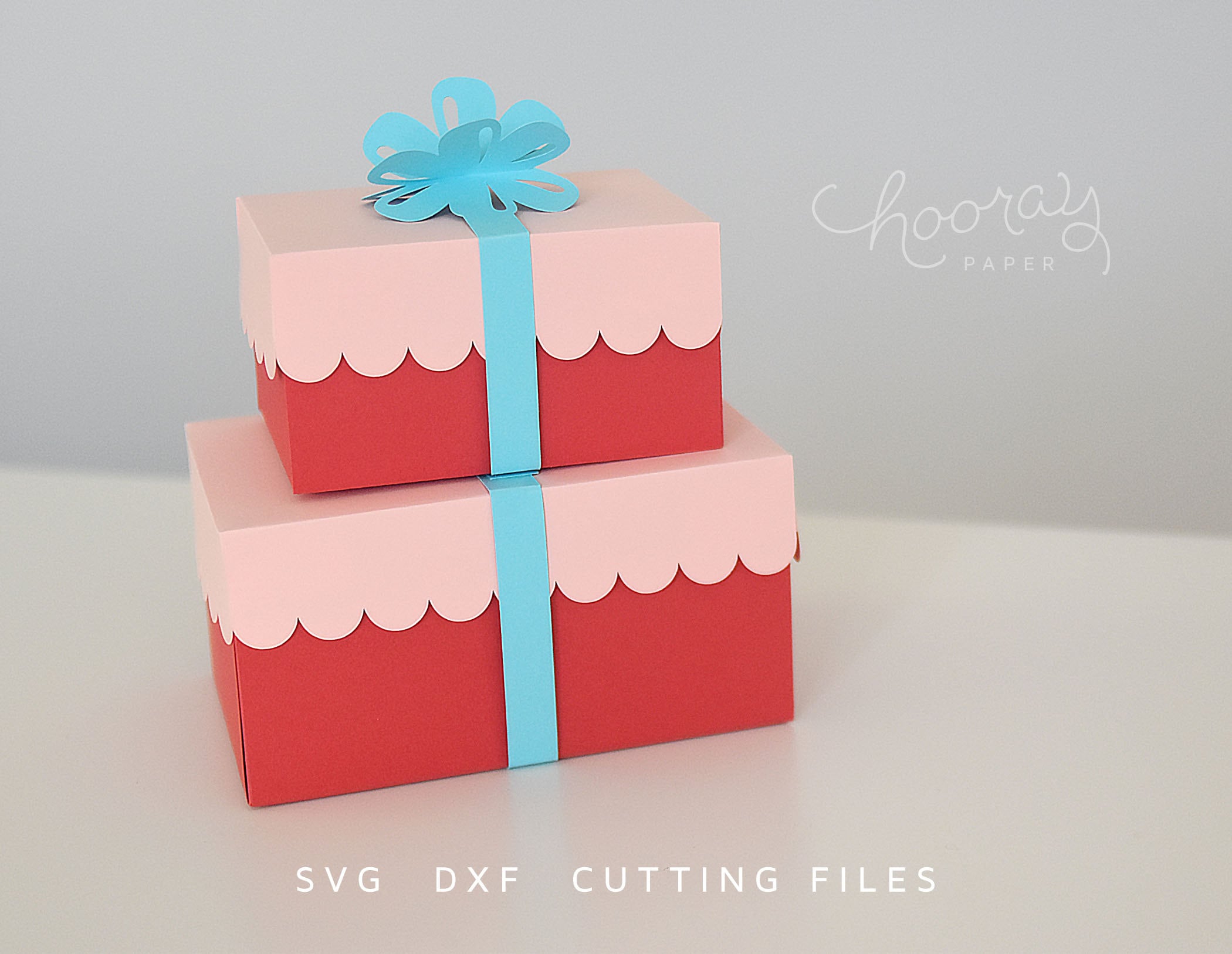 Gift Box Set SVG Cutting Files for Cricut / DXF Files for - Etsy Australia