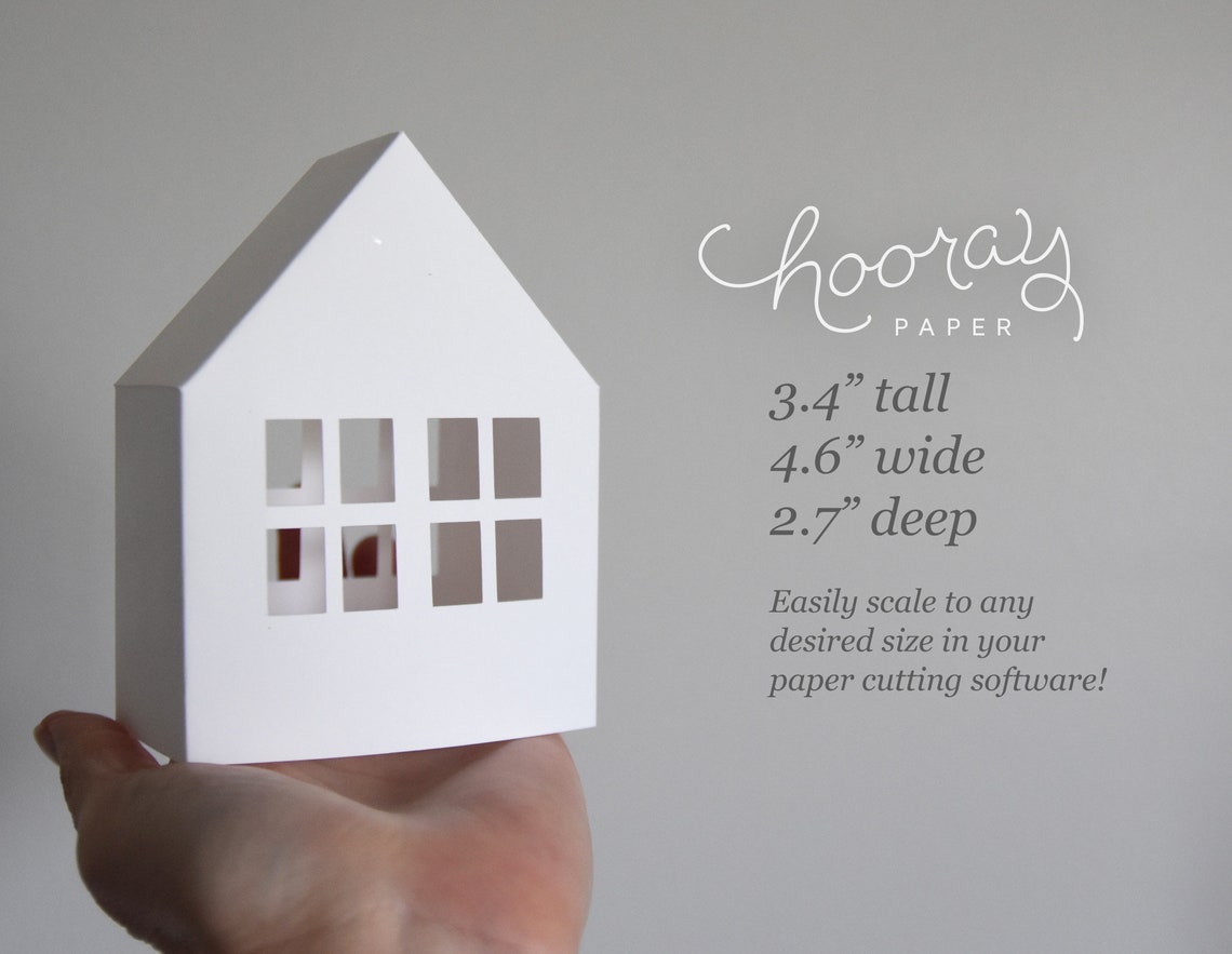 House SVG Cutting Files for Cricut Silhouette Scanncut2 / - Etsy