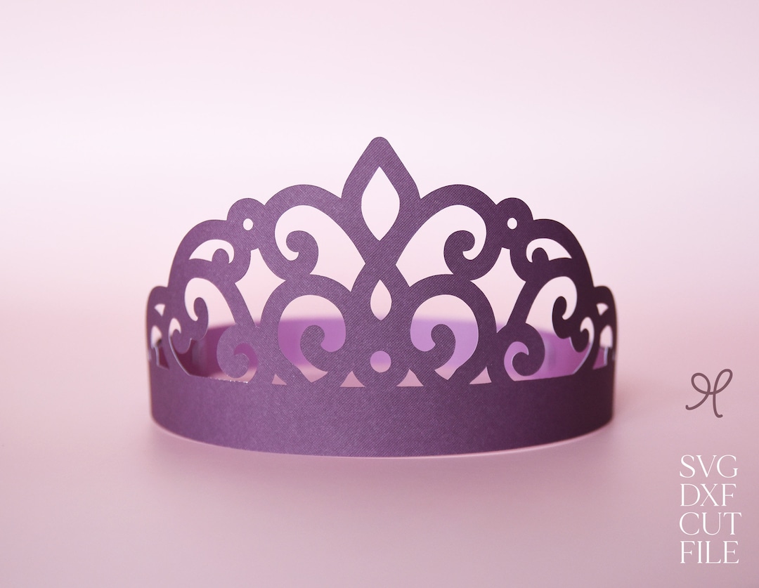 Princess Tiara SVG CUTTING FILES for Cricut, Silhouette / 3D Paper ...