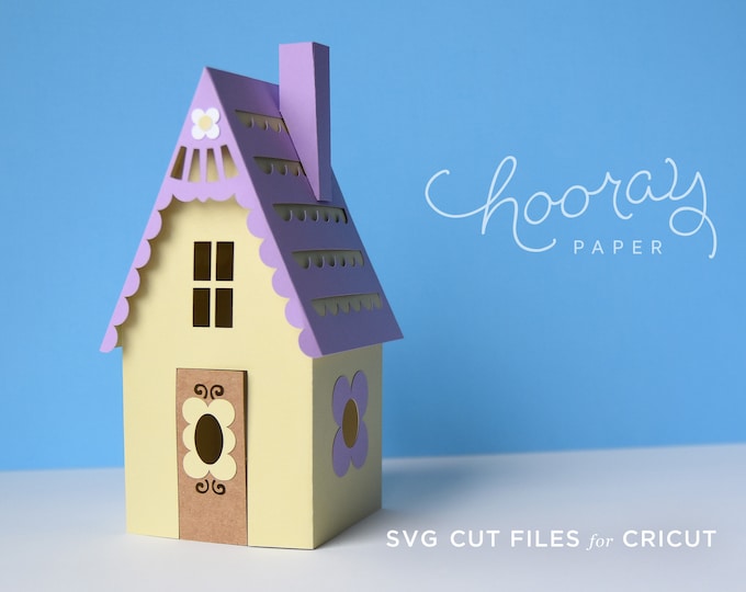 3D House Template SVG Cutting Files for Cricut, Scanncut2 / Cute Easter ...