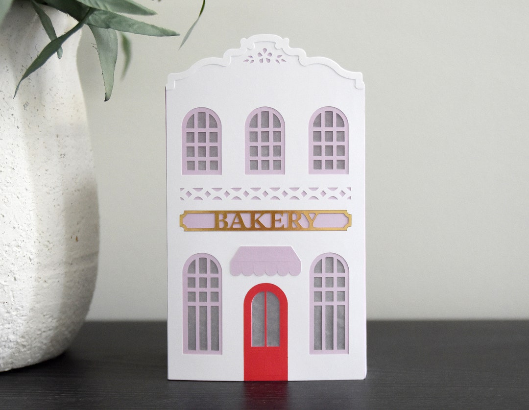 Paper House SVG Cutting Files for Cricut / Cute Bakery Template ...