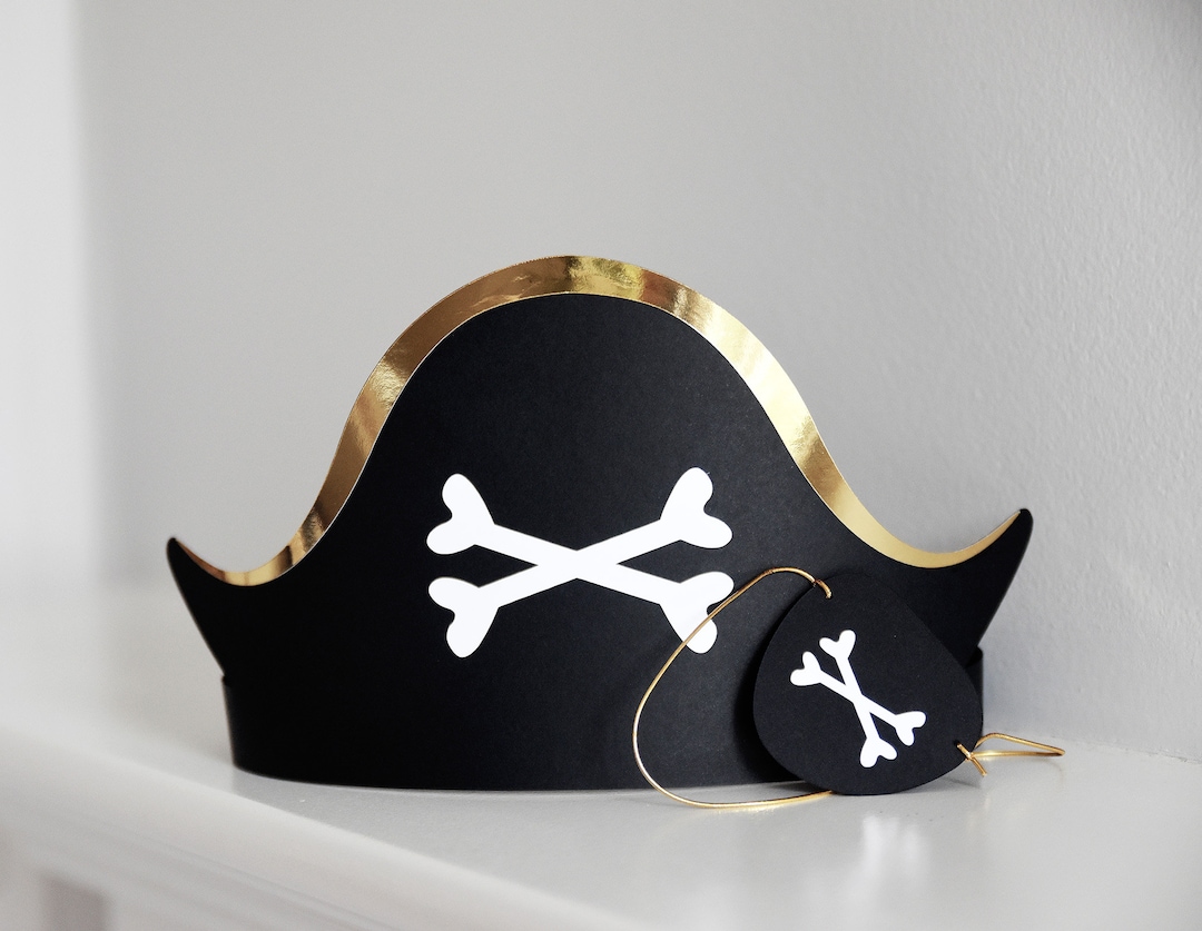 Pirate Hat Eye Patch SVG Cutting Files for Cricut / Party Costume ...