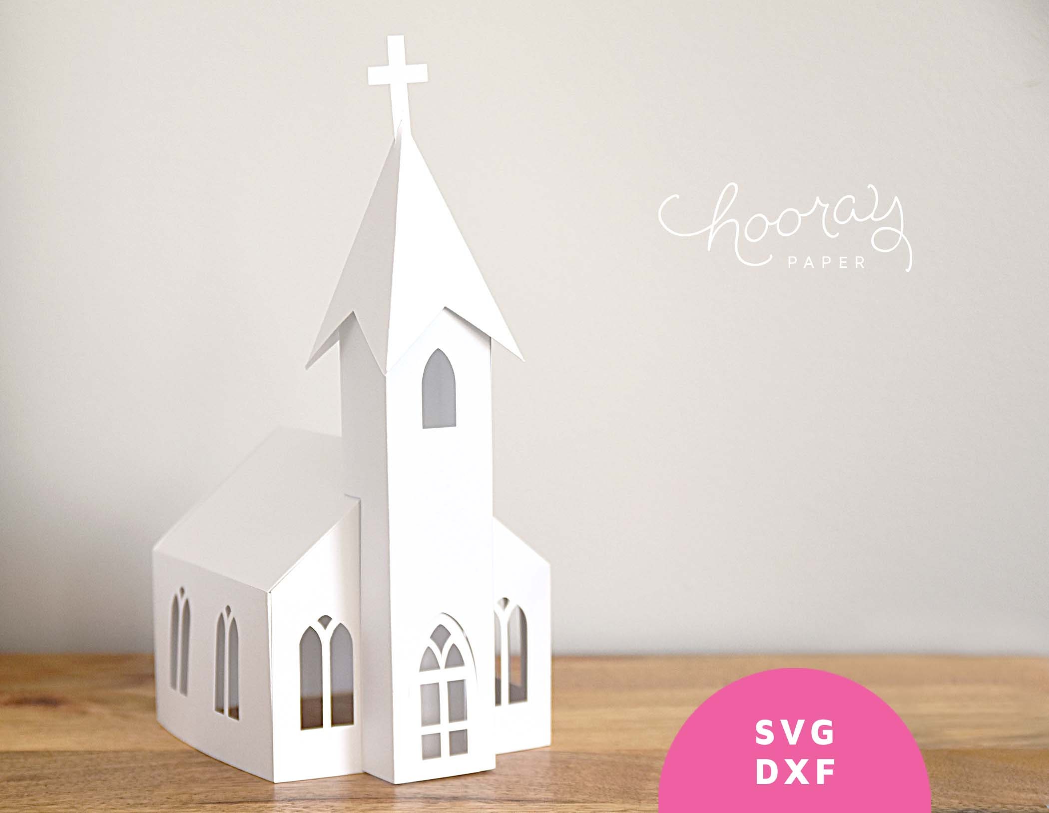 Church SVG Cutting File for Cricut / DXF Included / Great for - Etsy Canada