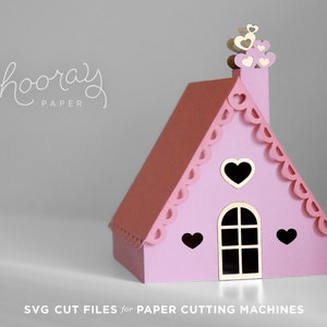 Valentine House SVG Cutting Files for Cricut Silhouette - Etsy