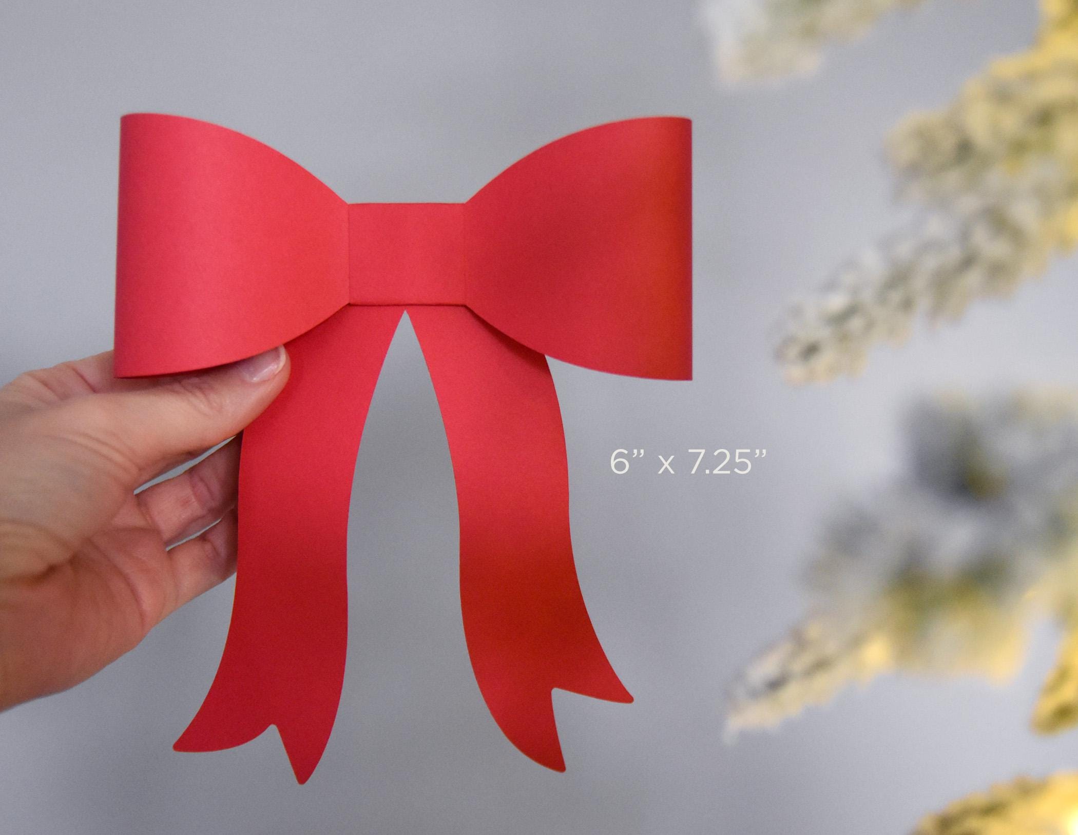 3D Paper Bow SVG Template for Cricut, Silhouette, Scanncut (digital ...