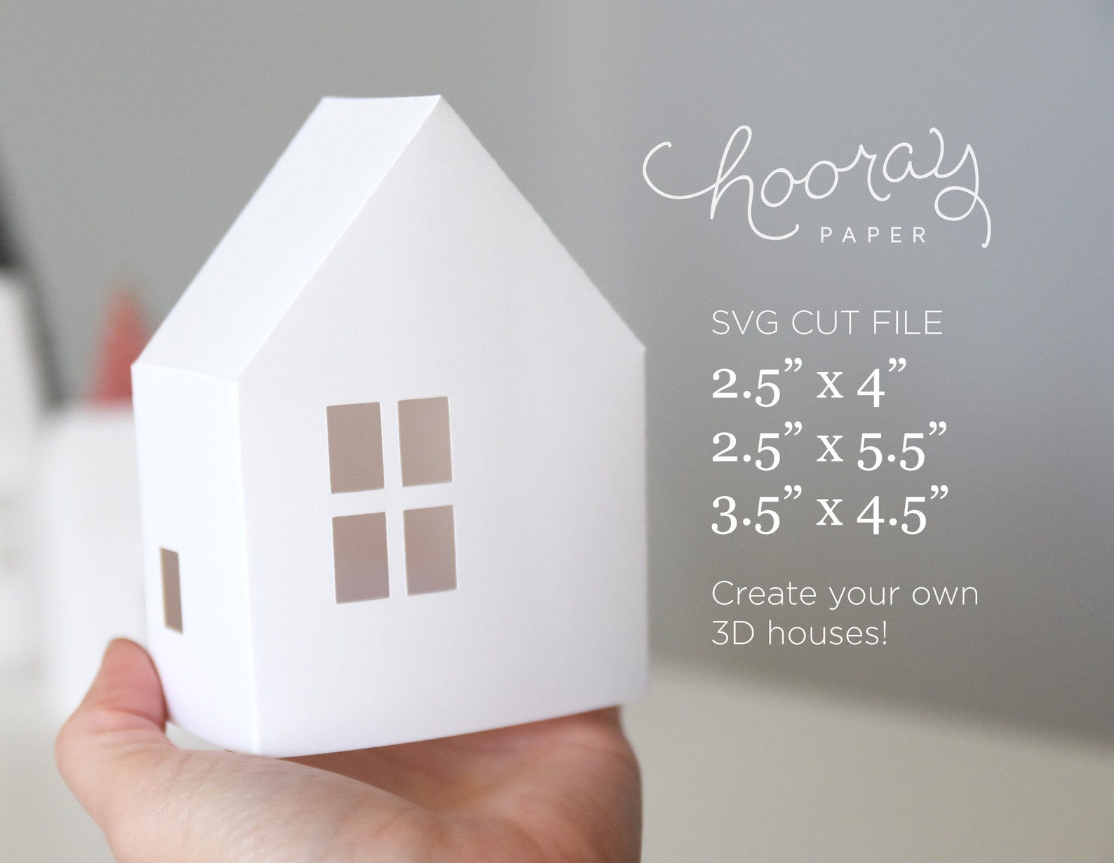 3D House SVG Cutting Files for Cricut Scanncut2 / Decoration - Etsy UK