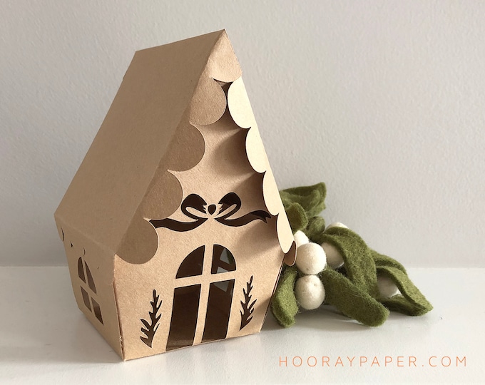 3D Paper House SVG Cutting File for Cricut, Silhouette / 3D House / DXF ...