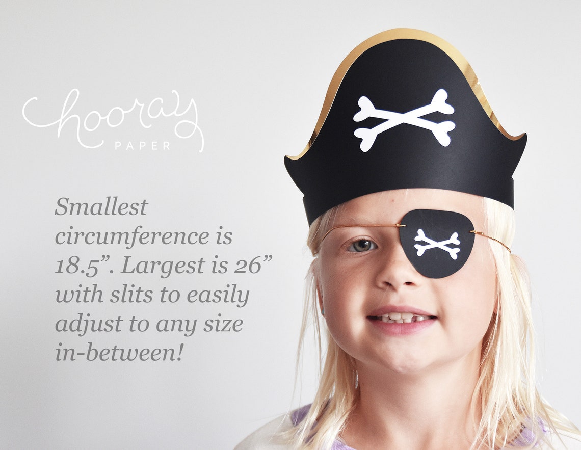 Pirate Hat Eye Patch SVG Cutting Files for Cricut / Party - Etsy