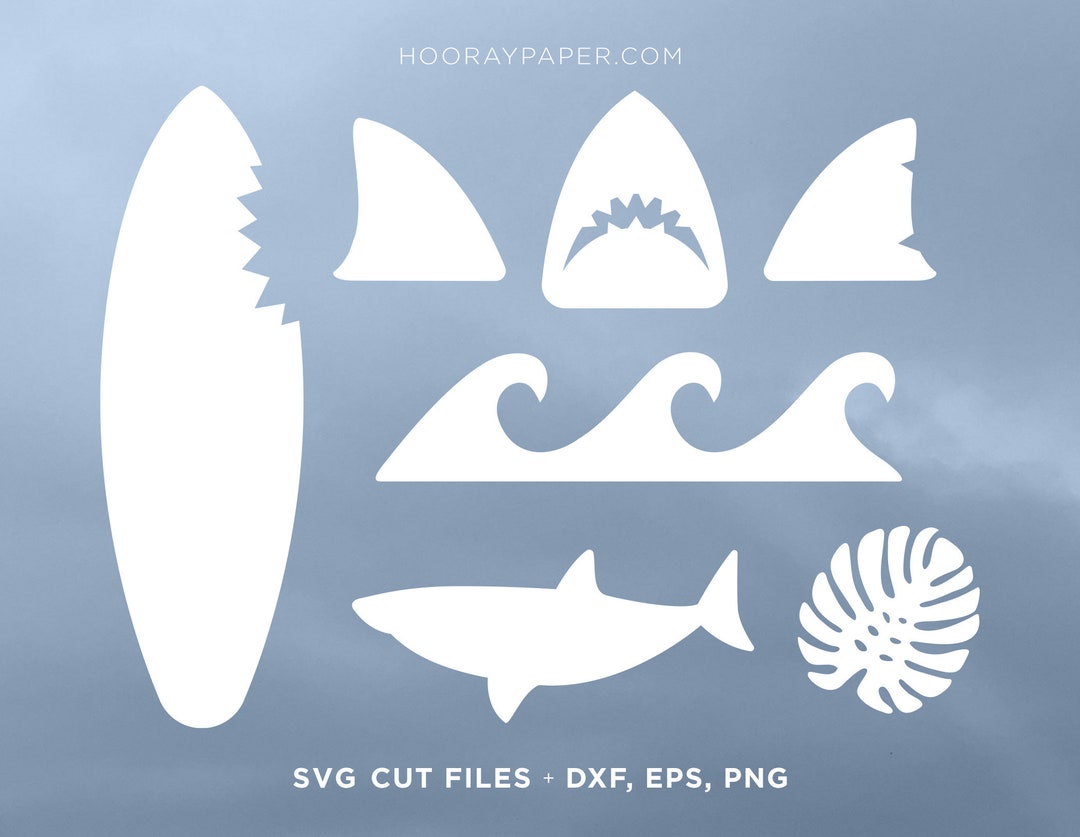 Shark Bite SVG CUTTING FILES for Cricut, Silhouette, Dxf Png Ocean ...