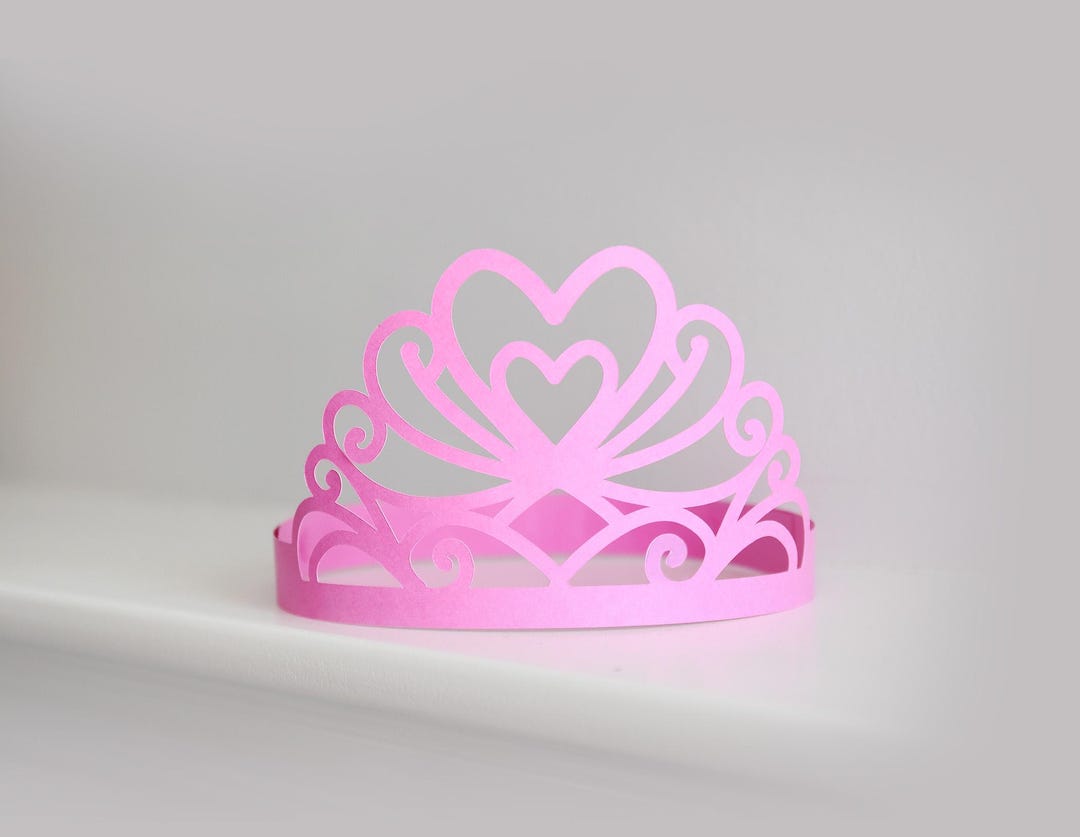 Princess Tiara SVG CUTTING FILES for Cricut, Silhouette / Adjustable 3D ...