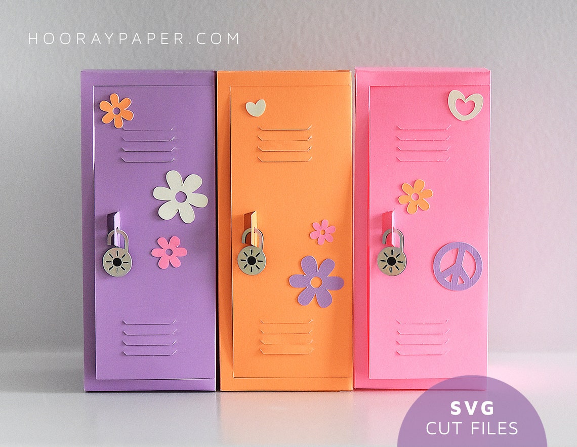 3D Locker SVG Cutting Files for Cricut / Back to School Decor - Etsy UK