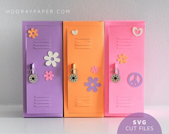 3D Locker SVG Cutting Files for Cricut / Back to School Decor - Etsy UK