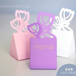 Flower Gift Box SVG Cutting Files for Cricut Scanncut2 / - Etsy