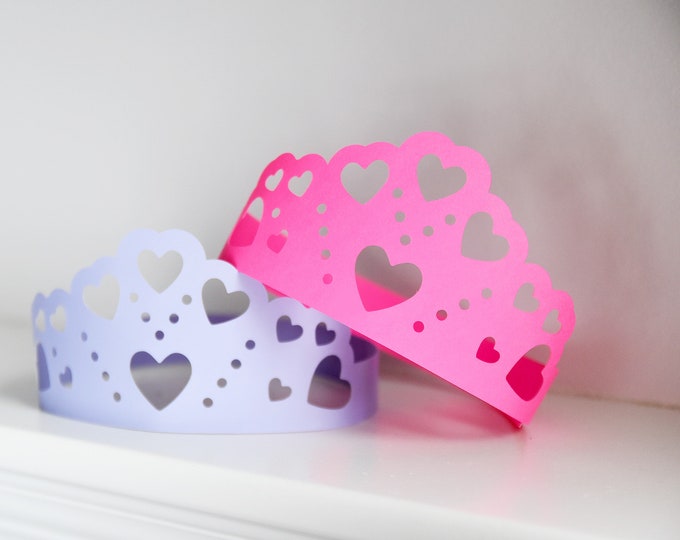 Heart Crown Tiara SVG Cutting Files for Cricut, Silhouette, Scanncut2 ...