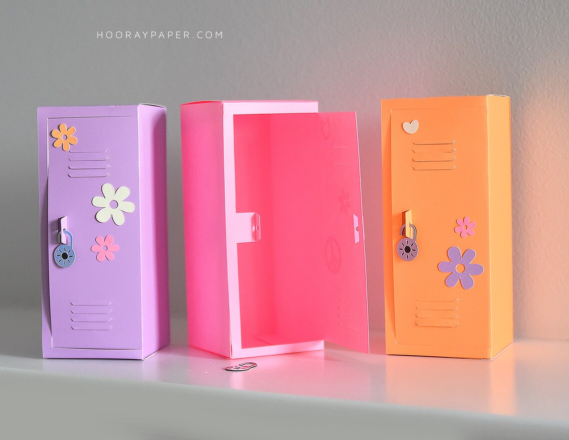 3D Locker SVG Template | Gift Box Cricut Cutting Files (digital ...