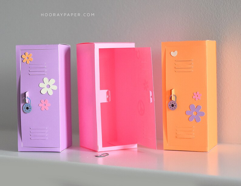 3D Locker SVG Template | Gift Box Cricut Cutting Files (digital ...