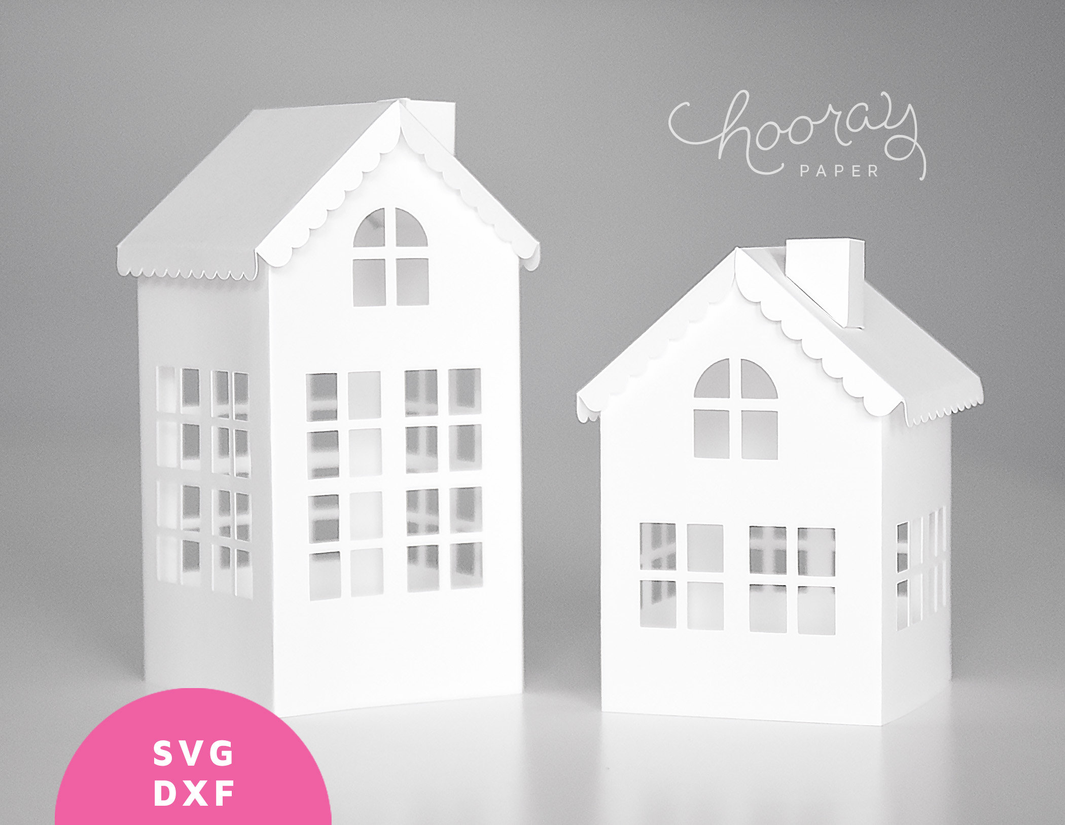 3D Paper House Set SVG Cutting Files for Cricut / DXF Cutting - Etsy ...