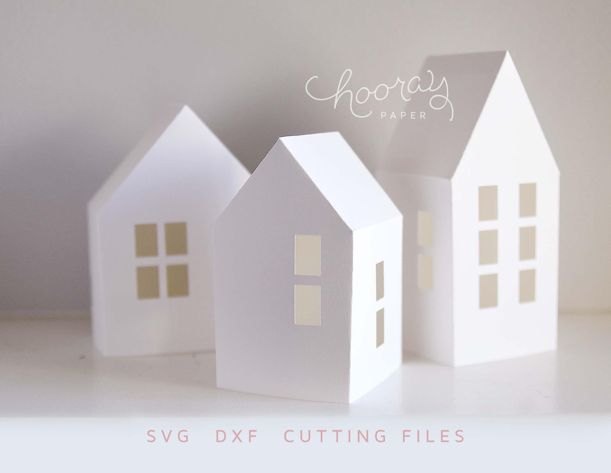 3D House SVG Cutting Files for Cricut / DXF Cutting Files for | Etsy UK