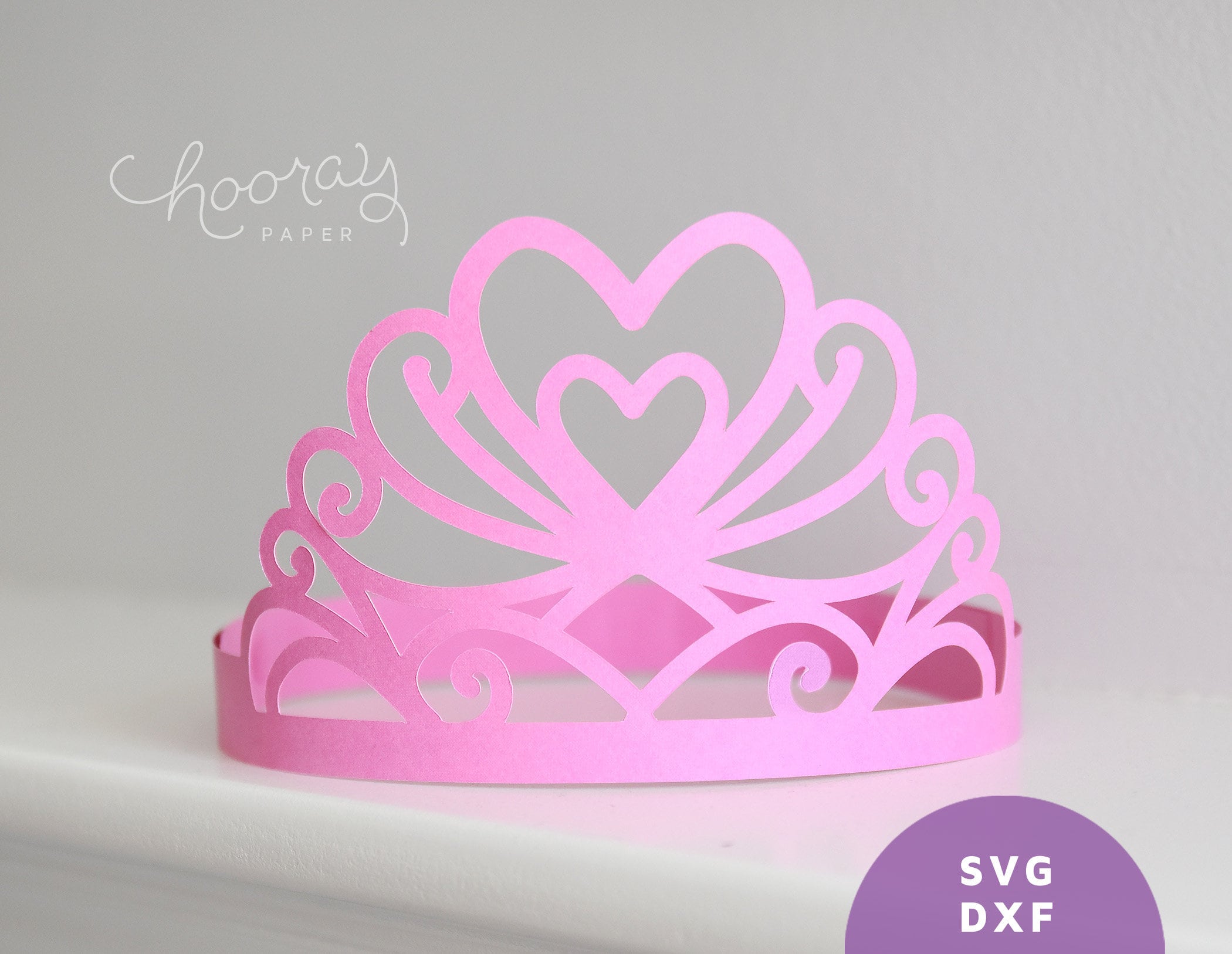 3D Princess Tiara SVG Cutting Files for Cricut / DXF Cutting - Etsy