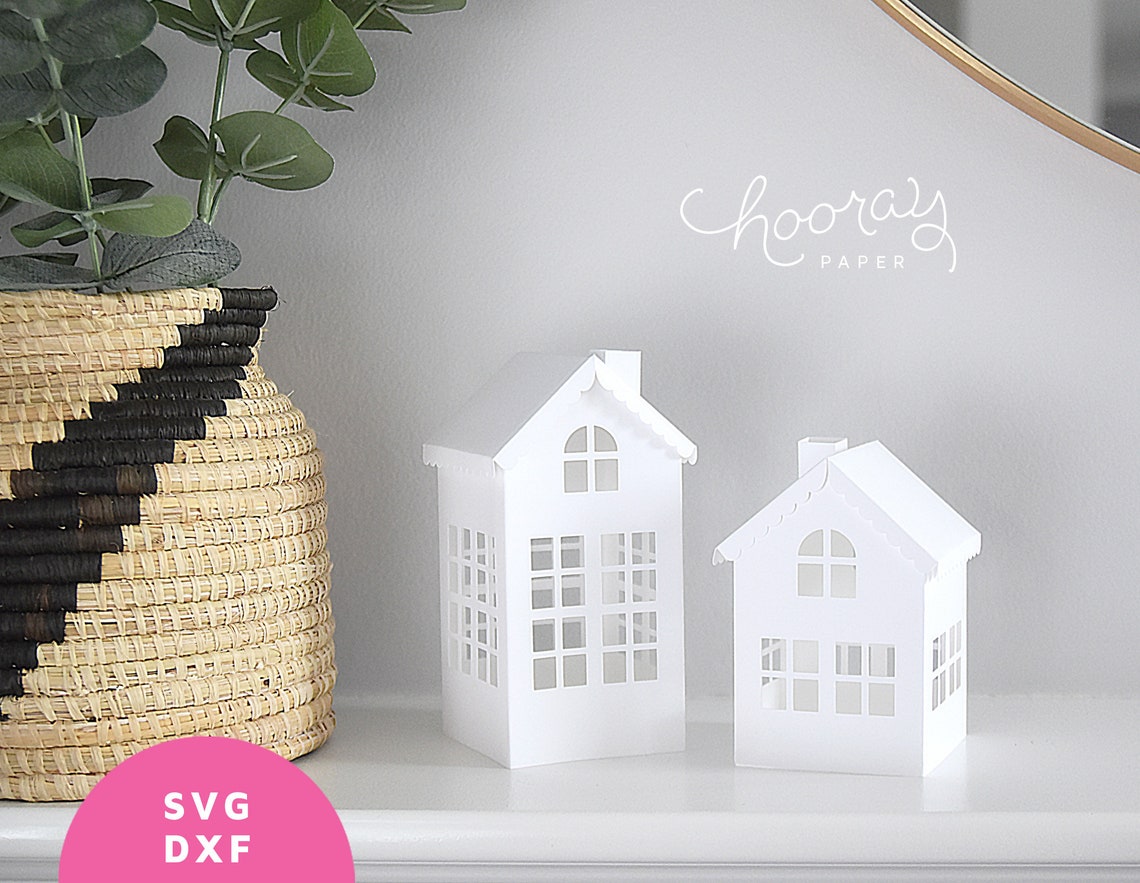 3D Paper House Set SVG Cutting Files for Cricut / DXF Cutting | Etsy ...
