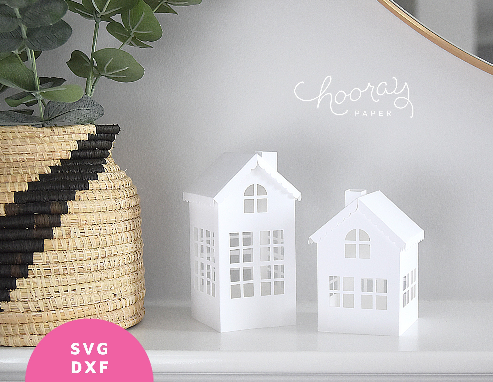 3D Paper House Set SVG Cutting Files for Cricut / DXF Cutting - Etsy ...