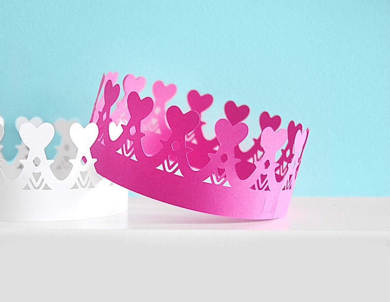 Crown SVG Template | Adjustable Princess Tiara Cutting Files (digital ...
