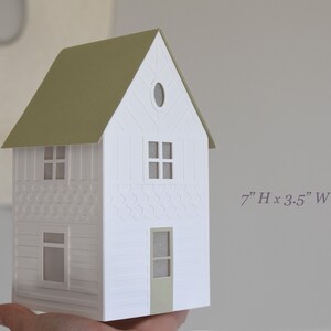 House SVG CUTTING FILES for Cricut / Little White Paper Putz House ...