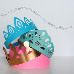 Princess Tiara SVG CUTTING FILES for Cricut, Silhouette / 3D Paper ...