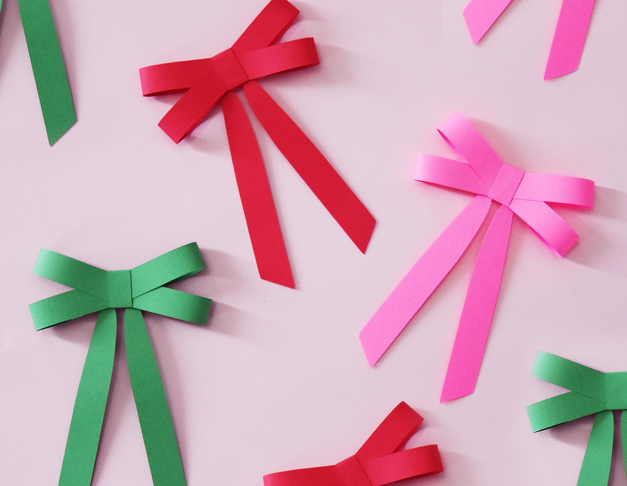 3D Paper Bow SVG Template for Cricut, Silhouette | Christmas Gift Wrap ...