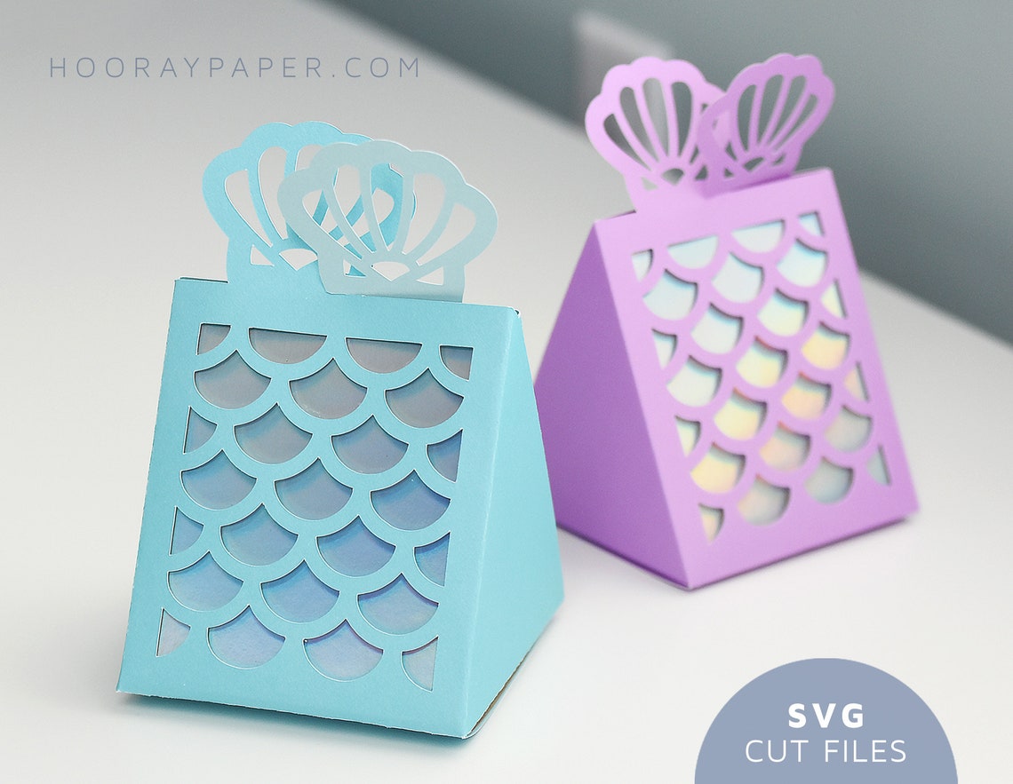 Gift Box SVG Cutting Files for Cricut / Mermaid Birthday Party - Etsy UK