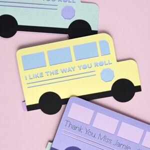 School Bus Driver Gift Card Holder SVG Template: Teacher Thank You Gift ...