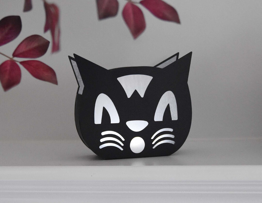 Vintage Cat Luminary SVG CUTTING FILES for Cricut, Silhouette / Scary ...