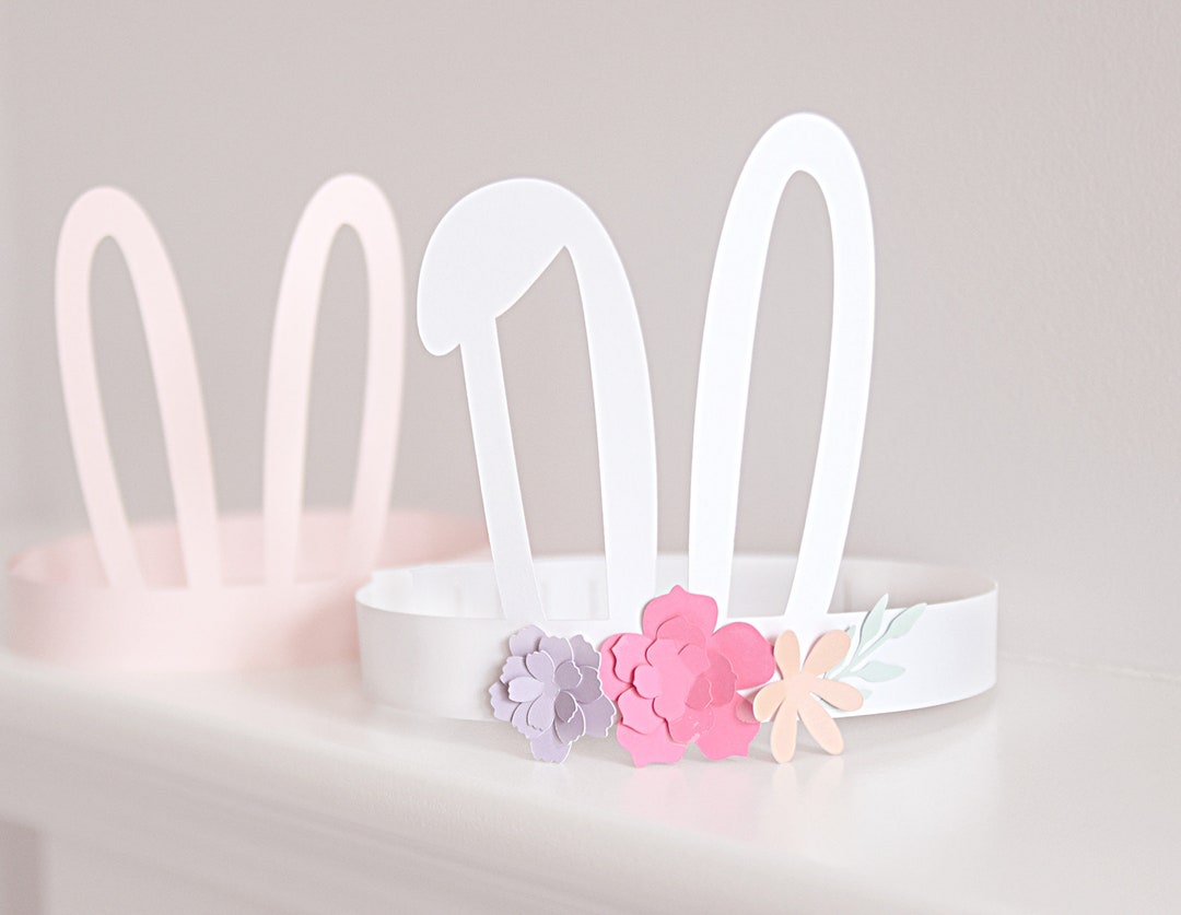 Easter Tiara SVG CUTTING FILES for Cricut, Silhouette / Adjustable ...