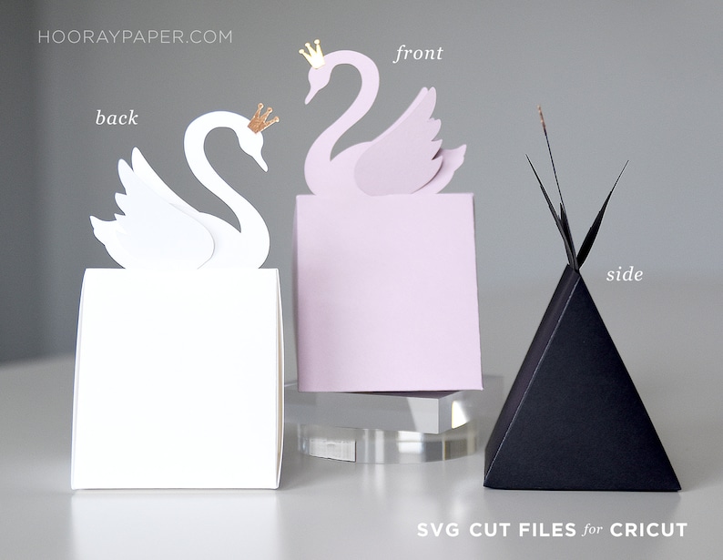 Swan Gift Box SVG Cutting Files for Cricut Scanncut2 / Little - Etsy ...
