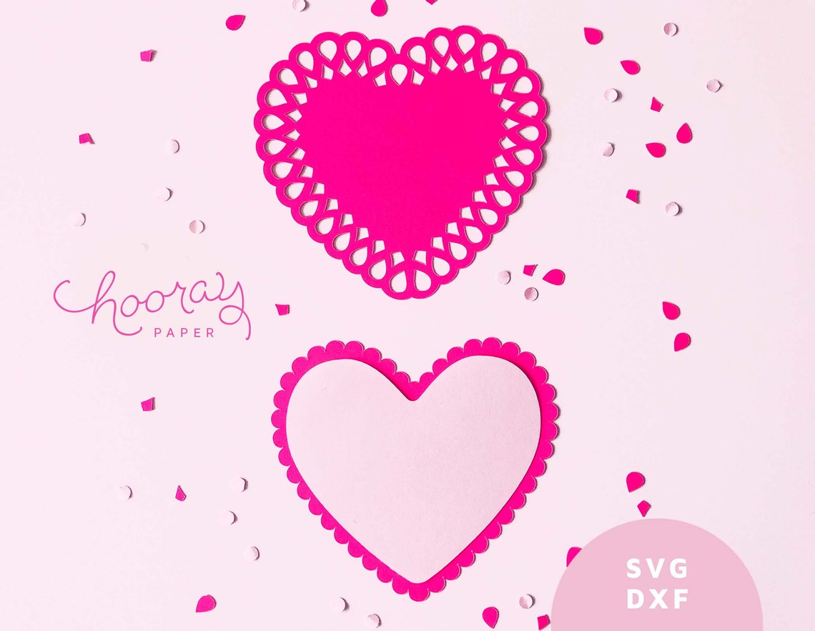 Heart SVG Cutting Files for Cricut Silhouette / DXF / PDF / - Etsy