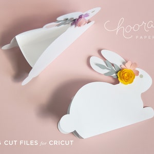 Easter Bunny SVG CUTTING FILES for Cricut, Silhouette / Spring Gift Box ...