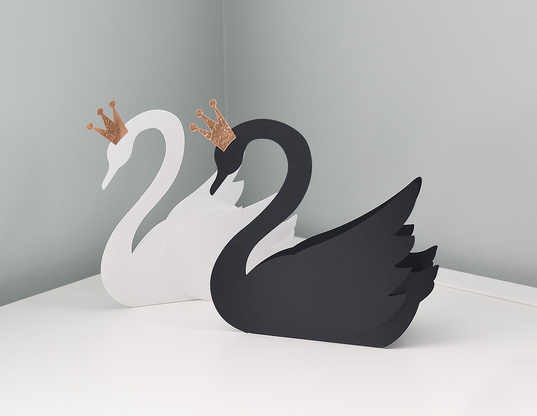 Swan Gift Box SVG Template for Cricut | Place Card (digital Download ...