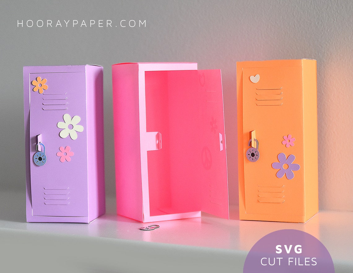 3D Locker SVG Cutting Files for Cricut / Back to School Decor - Etsy UK