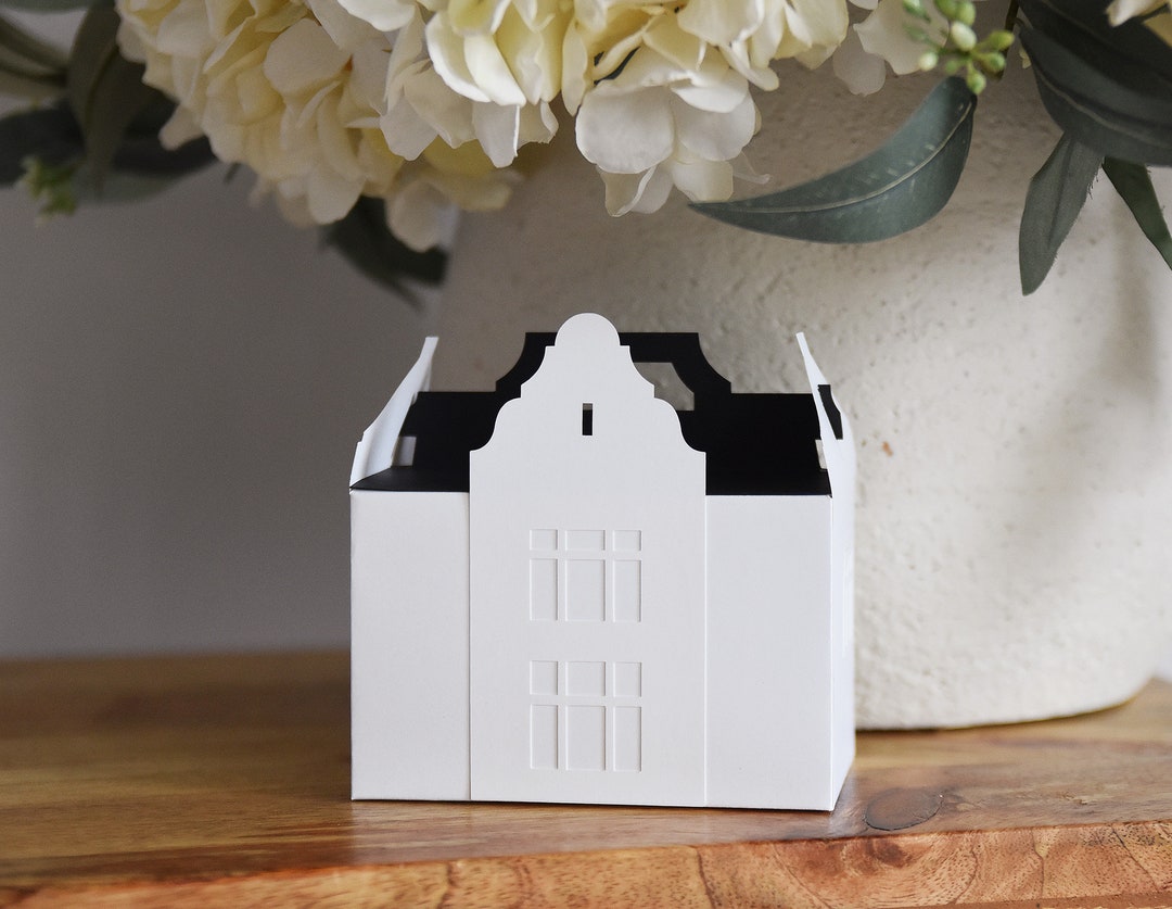 House Gift Box SVG CUTTING FILES for Cricut / Modern White Paper House ...