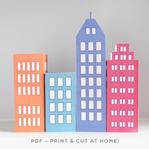 Superhero City PDF PRINTABLE for Birthday Party Centerpiece or ...