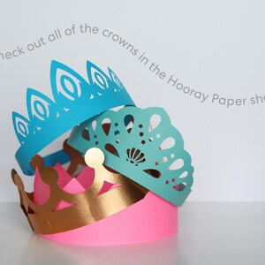 3D Paper Crown Template | Princess Tiara SVG Cutting Files (digital ...