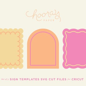 Cute Sign Template SVG Cutting Files for Cricut Silhouette / - Etsy
