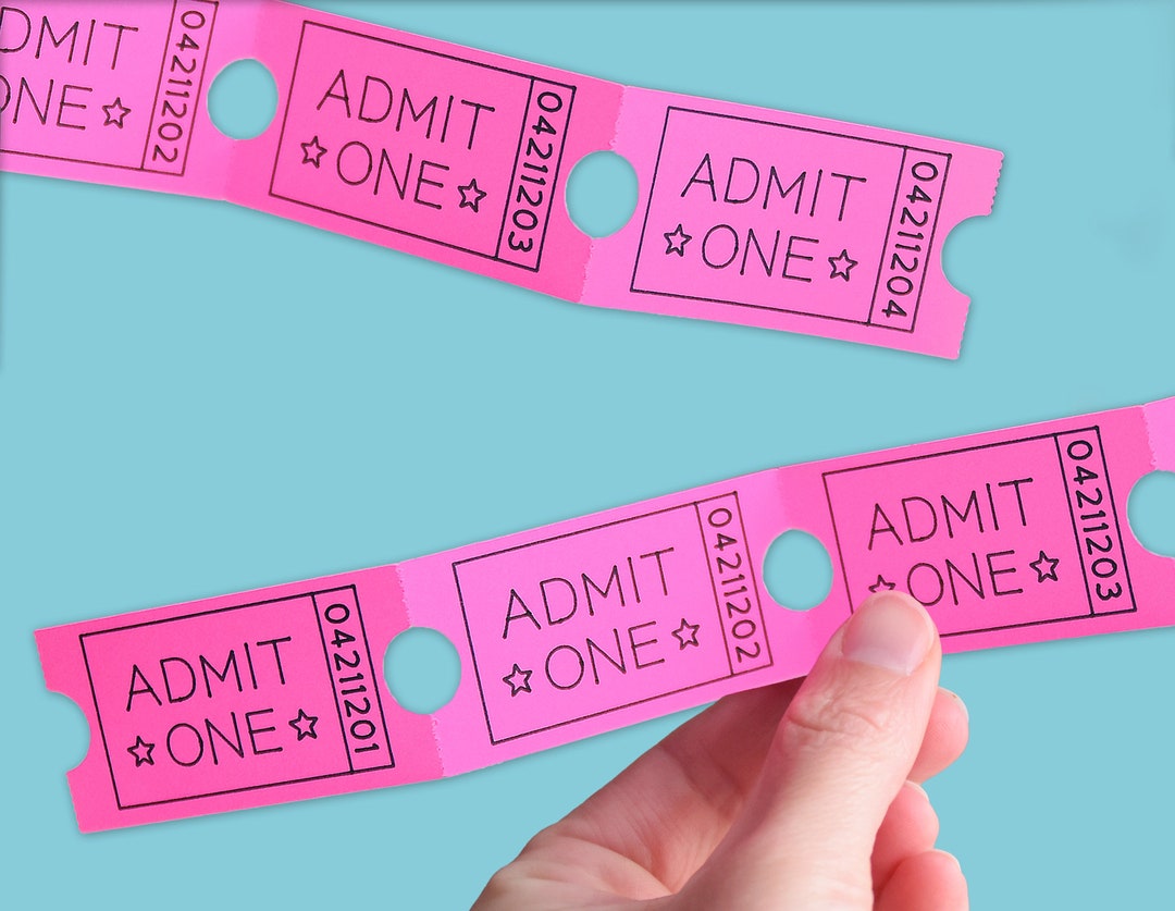 Ticket SVG CUTTING FILES for Cricut / Circus Theme Party Supplies ...