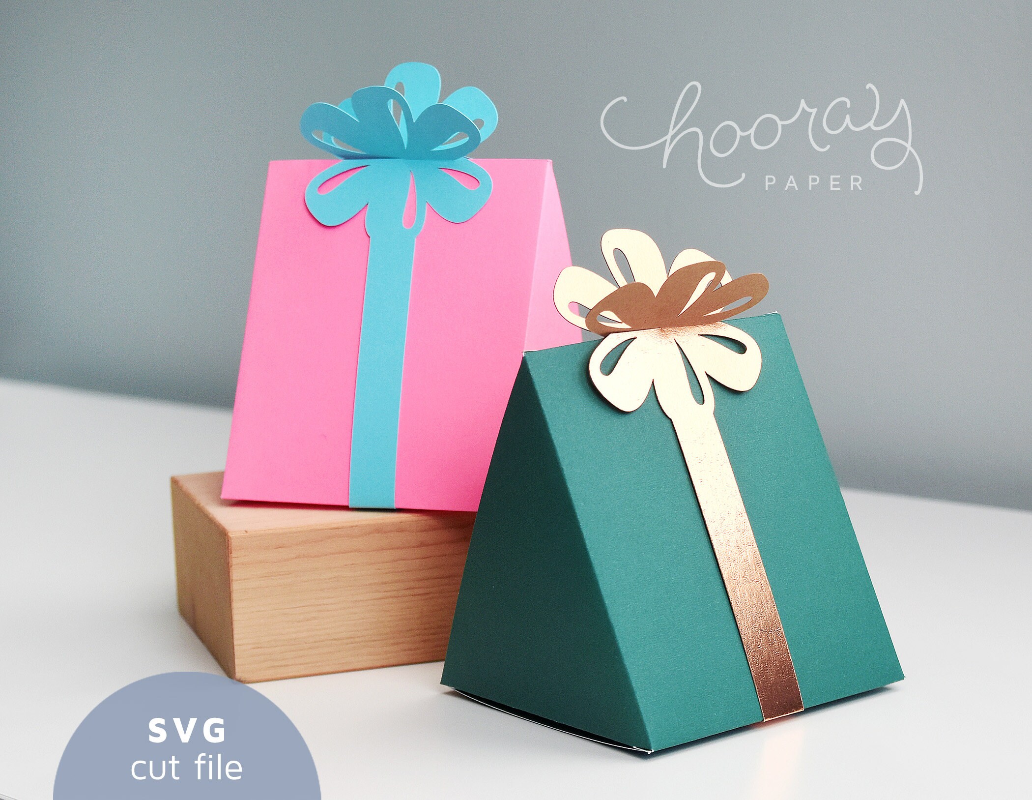 Christmas Gift Box SVG Cutting Files for Cricut Silhouette - Etsy