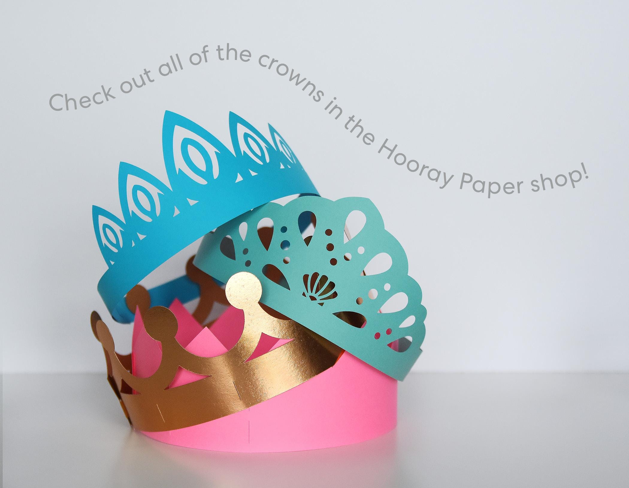 King Paper Crown SVG Template for Cutting Machines | Queen Party Hat ...