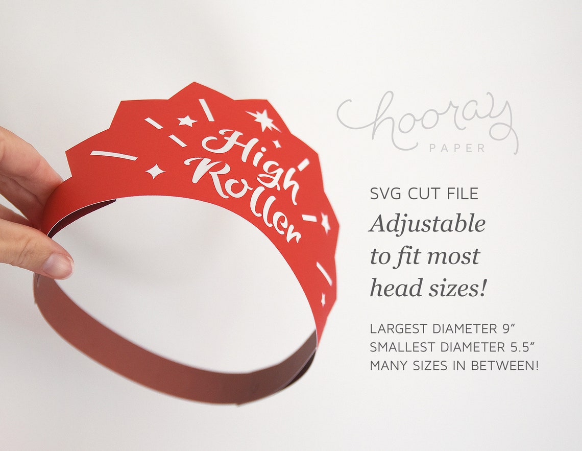 High Roller Crown SVG Cutting Files for Cricut / DXF for | Etsy