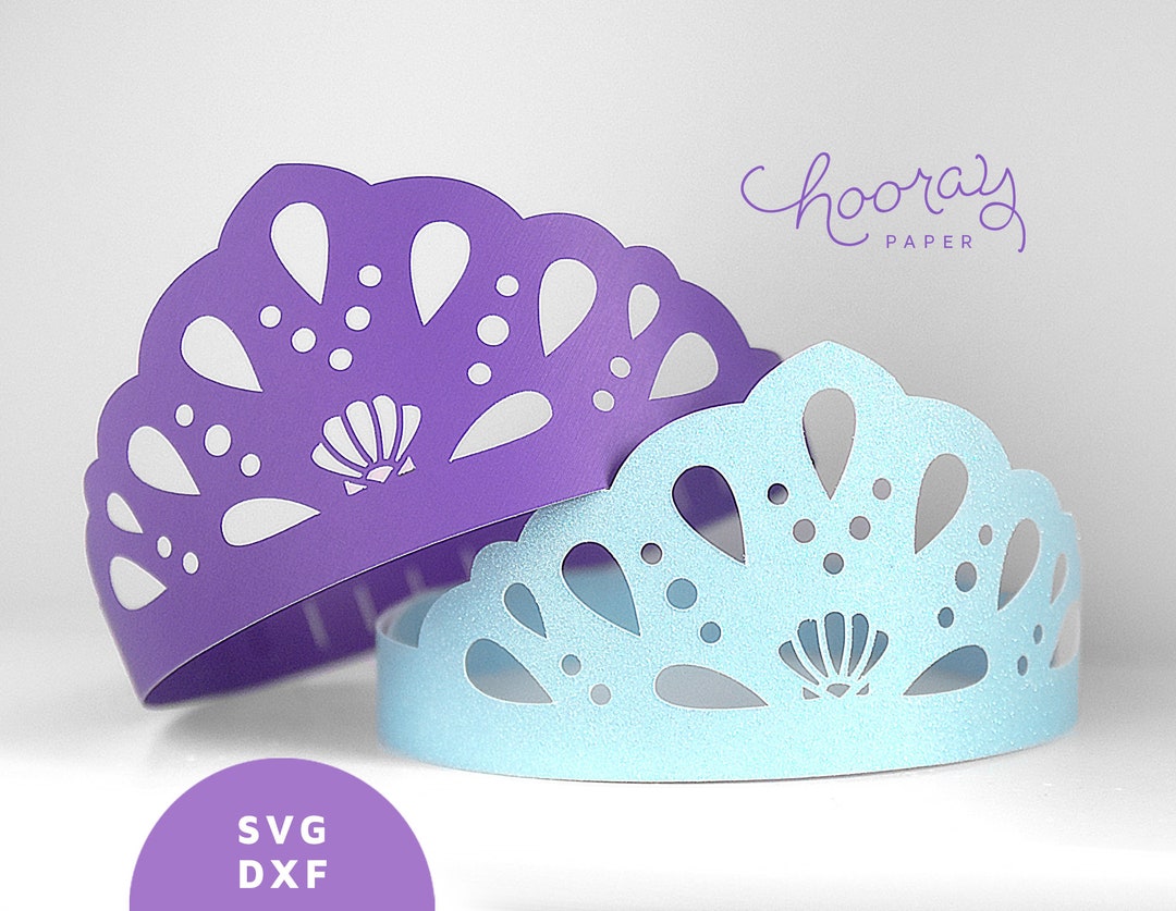 Mermaid Tiara SVG Cutting File for Cricut / DXF for Silhouette - Etsy