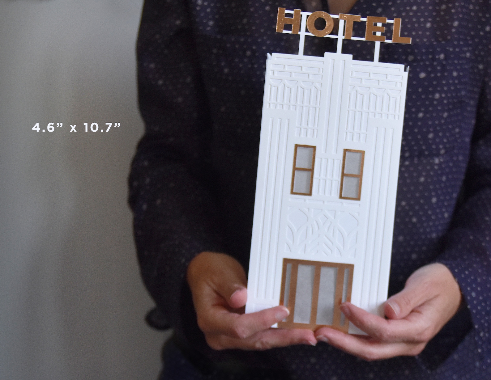 Paper Hotel Template SVG Files for Cutting Machines | DIY Christmas ...