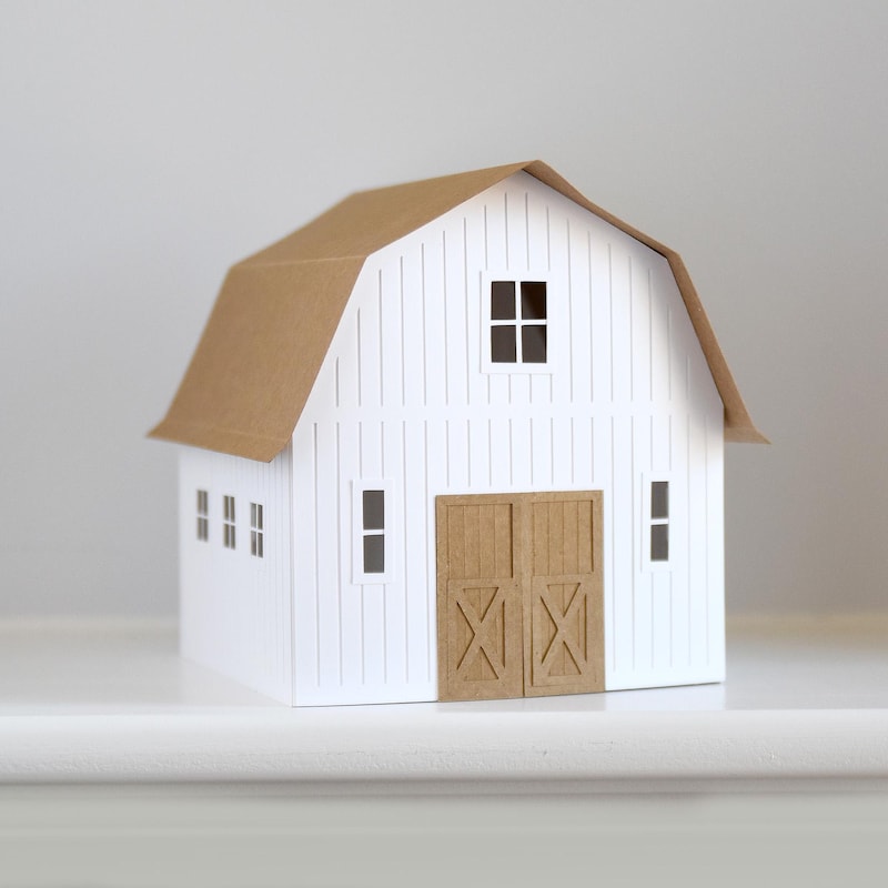 3d Barn Template Digital - Etsy