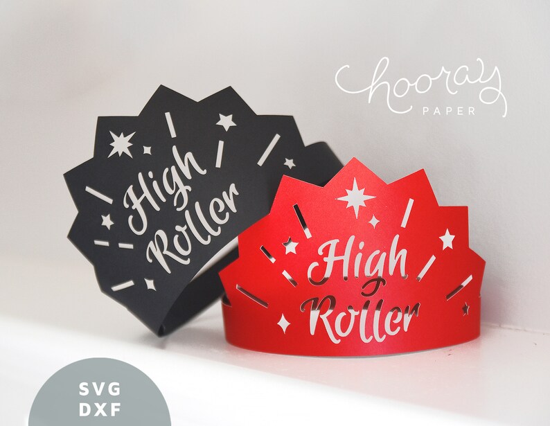 High Roller Crown SVG Cutting Files for Cricut / DXF for | Etsy